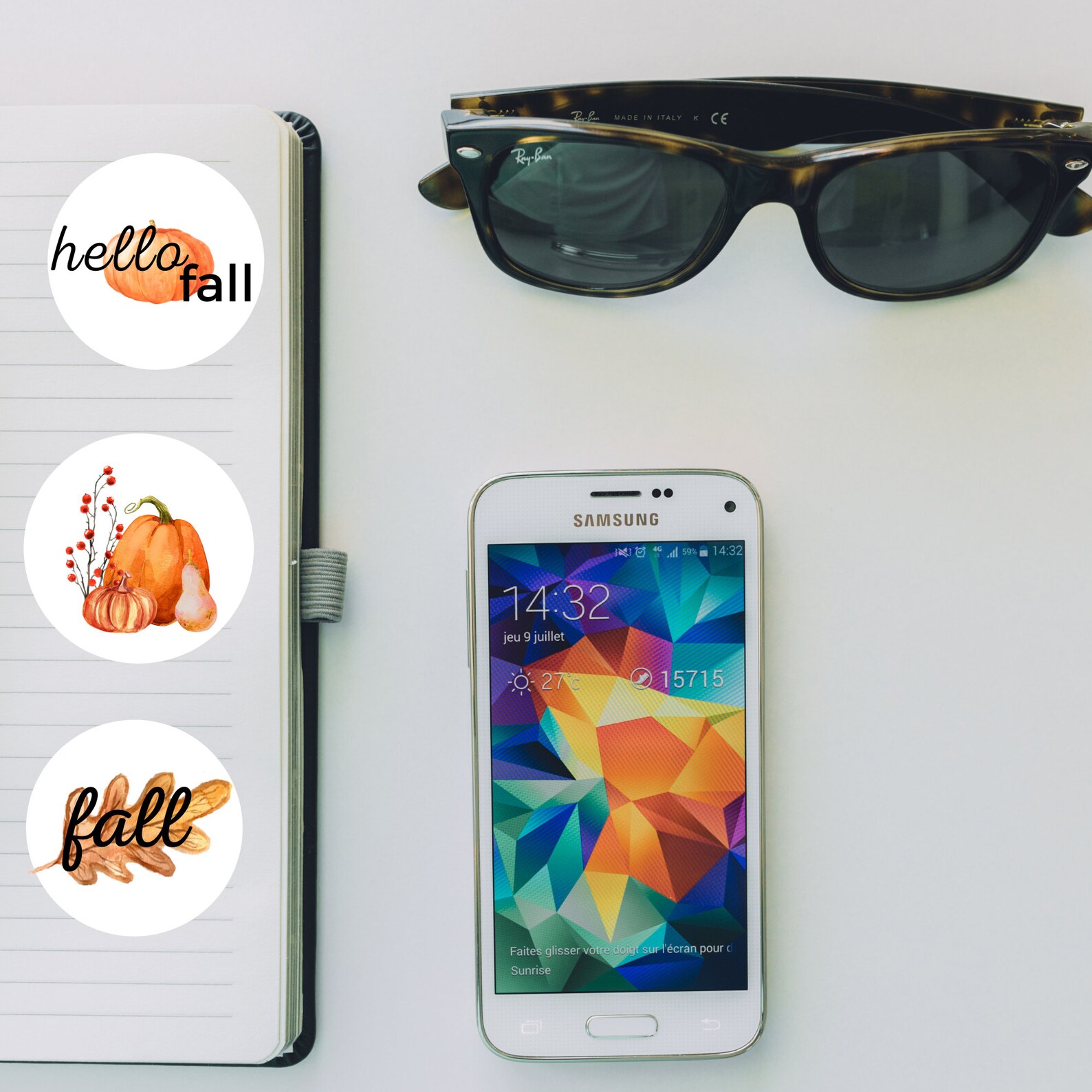 Thankful Fall Quotes Stickers Print & Cut Cozy Autumn Leaves - Etsy