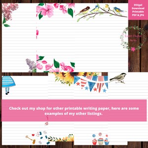 Rainbow Tie Dye Writing Paper Printable Stationary Lined and - Etsy