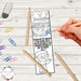 Noah's Ark Bible Story Coloring Bookmarks for Kids, Cute Animals ...