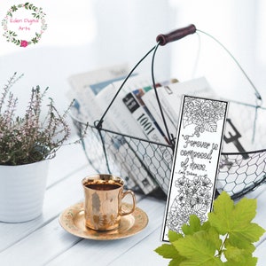 Emily Dickinson Quotes Coloring Bookmarks, Literary DIY Gift Tags Cards ...