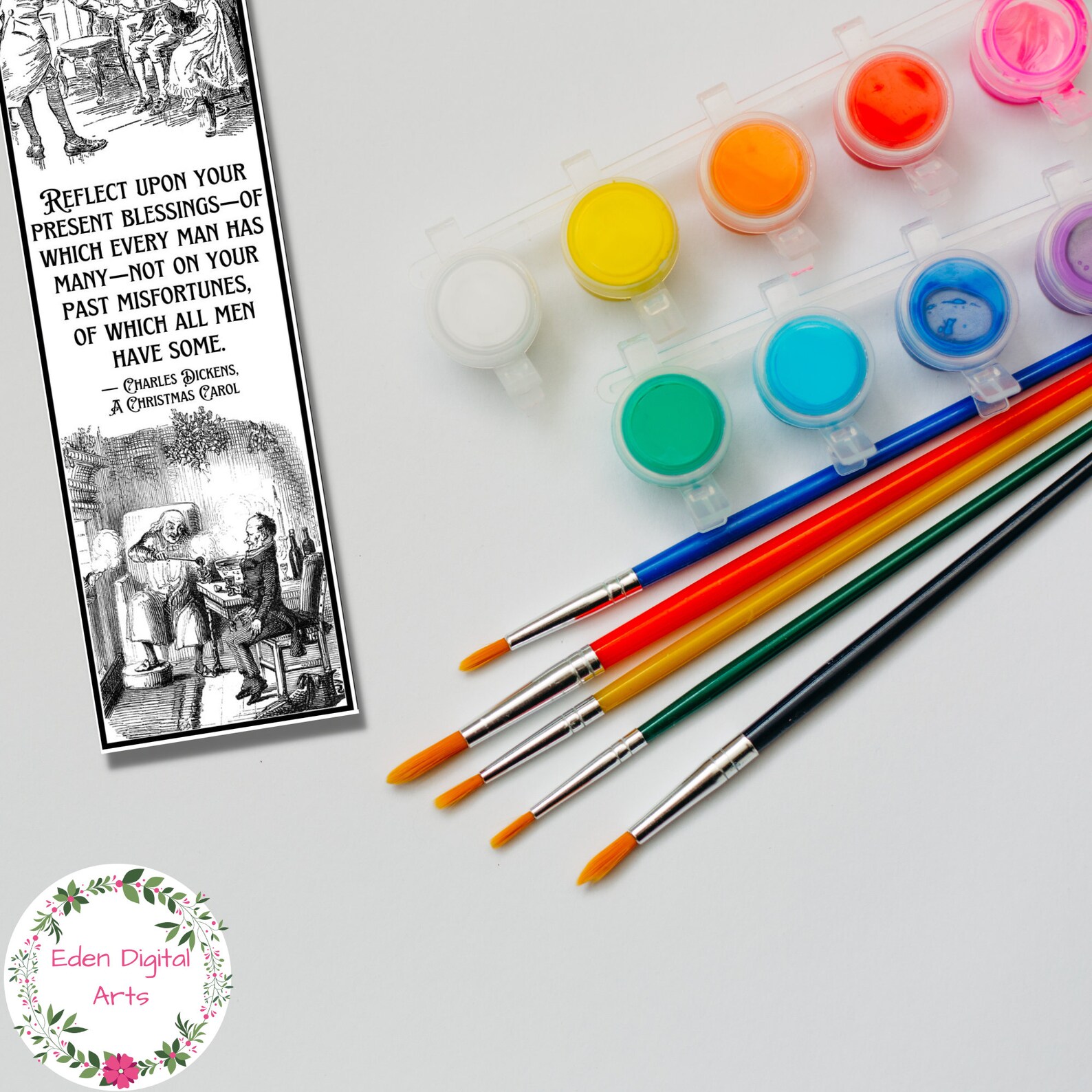 Christmas Carol Quotes Coloring Bookmarks Charles Dickens Book Club ...