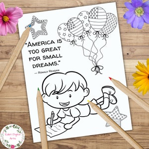 USA Patriotic Coloring Pages for Kids With US Presidents Inspirational ...