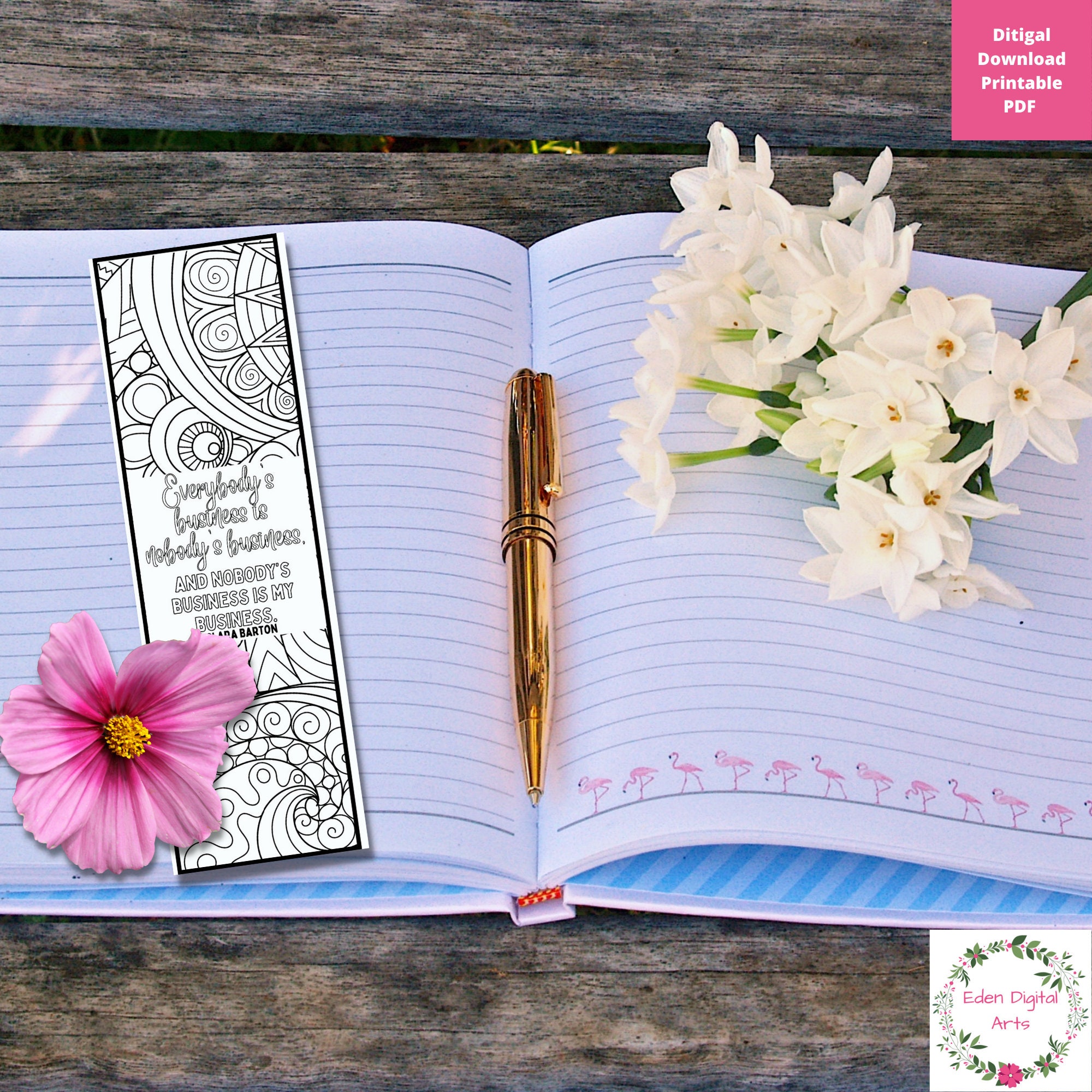 Clara Barton F. Nightingale Quotes Coloring Bookmarks Nurse | Etsy