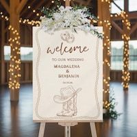 Editable Western Wedding Welcome Sign Template Desert Wedding Decor ...