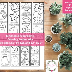 Coloring Bookmarks for Kids, Encouraging Animal Puns, Cute Random Acts ...