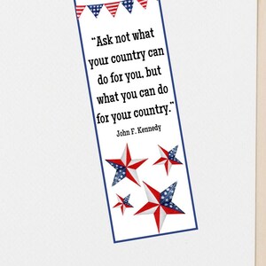 American Patriotic Bookmarks Gift Tags, Military Veteran Appreciation ...