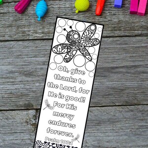 Coloring Bible Verses Bookmarks Printable, Scripture Coloring PDF Page ...