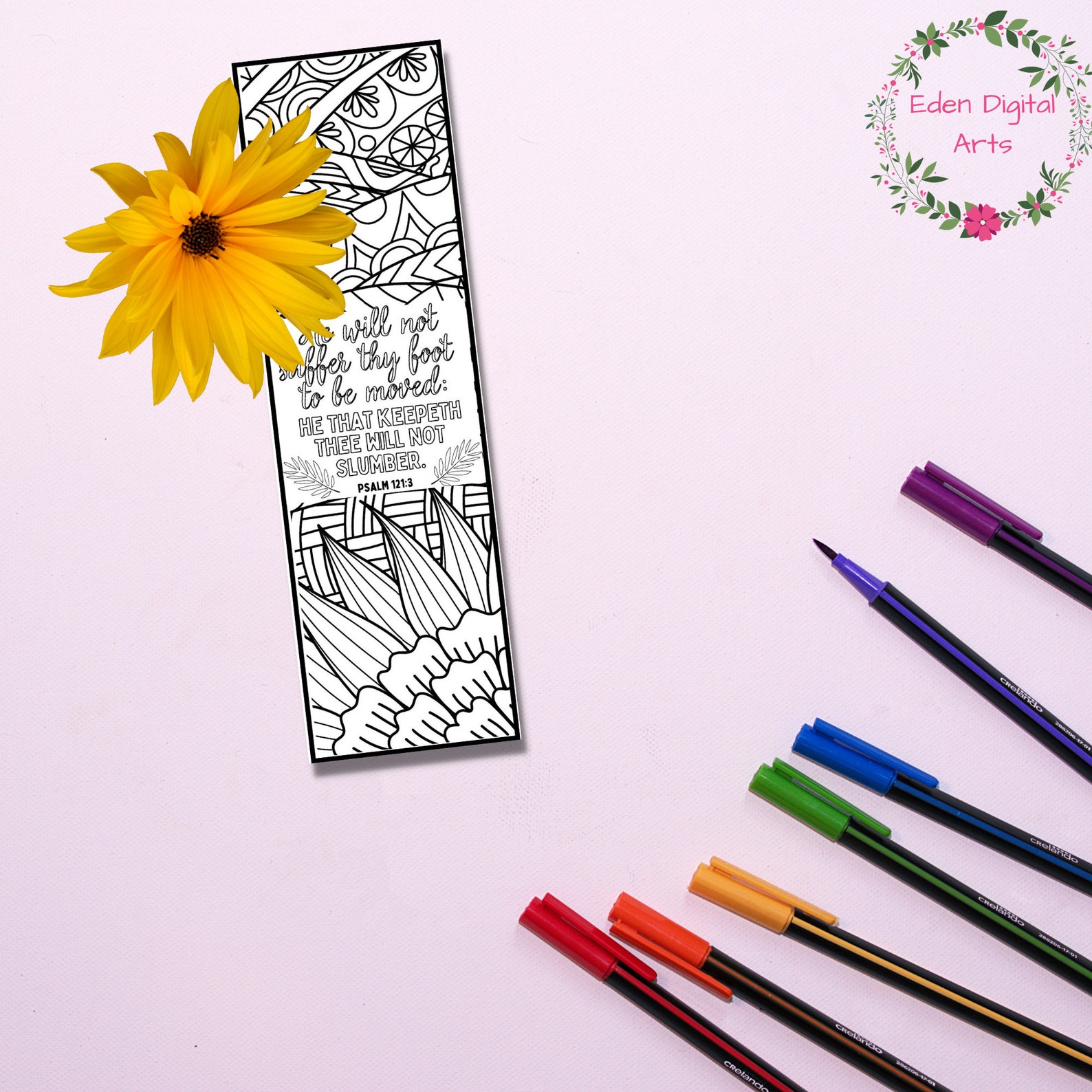 Psalm 121 Coloring Bible Verse Bookmarks KJV Scripture - Etsy UK