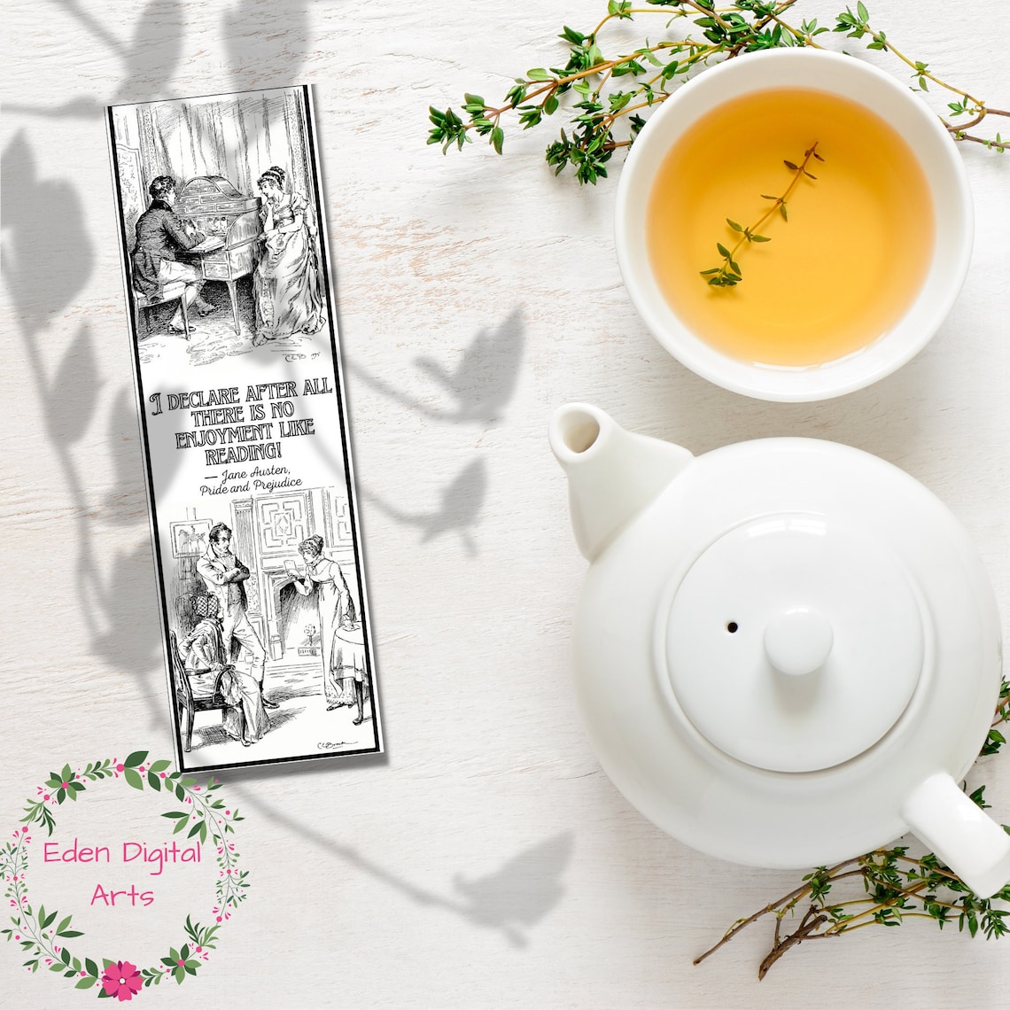 Pride and Prejudice Quotes by Jane Austen Coloring Bookmarks - Etsy