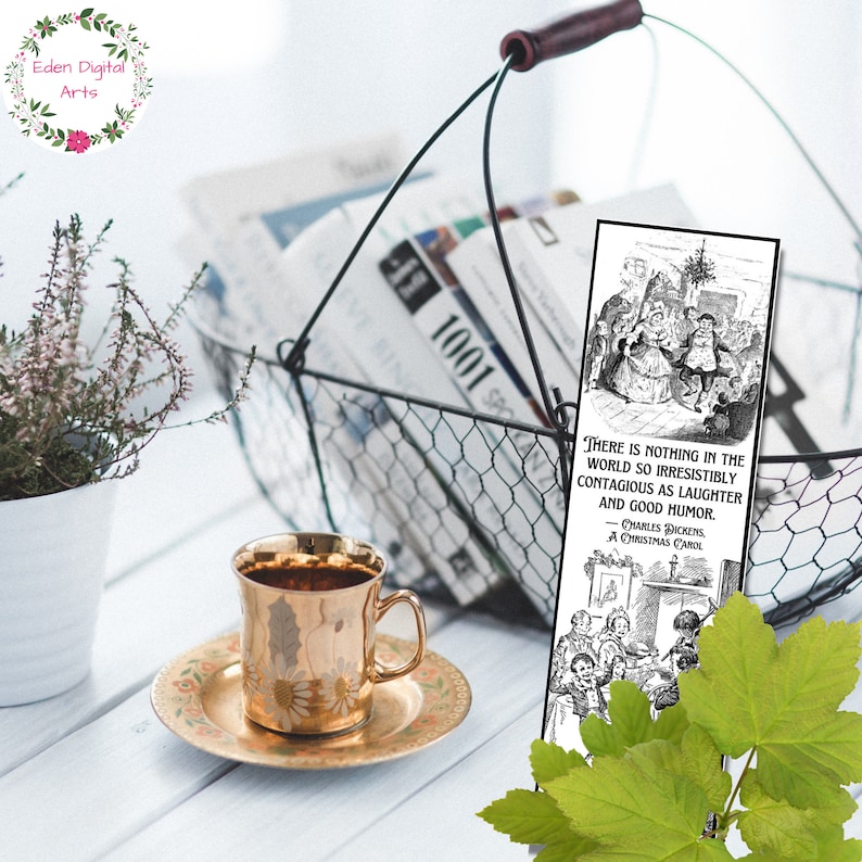 Christmas Carol Quotes Coloring Bookmarks Charles Dickens - Etsy