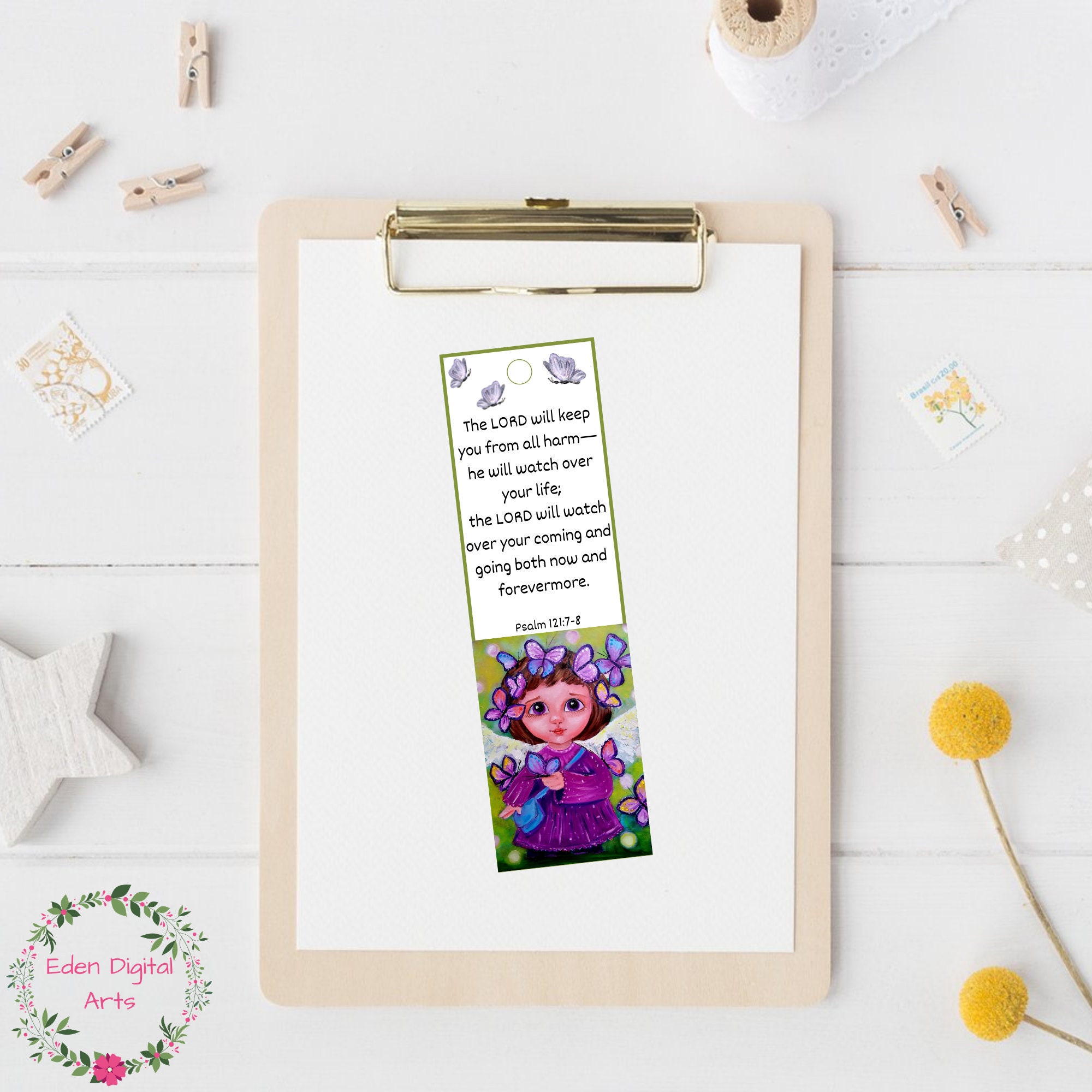 Psalms Bible Verse Bookmarks for Kids & Adults Scripture on | Etsy