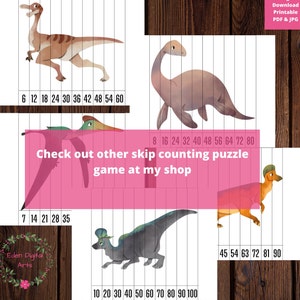 Nature Skip Counting Puzzle Games Printable Montessori, Charlotte Mason ...