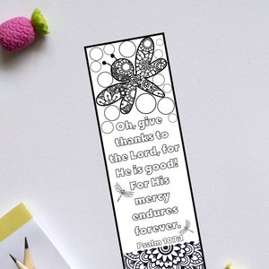 Coloring Bible Verses Bookmarks Printable, Scripture Coloring PDF Page ...