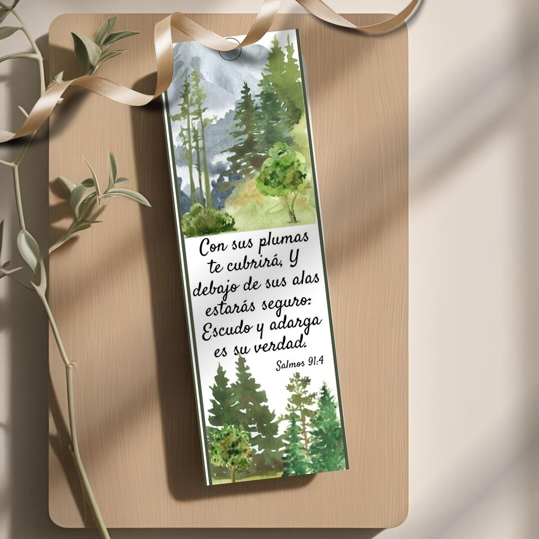 Spanish Psalm 91 Bookmarks Prayer of Protection Printable Bible Verse ...