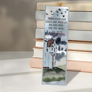 Wuthering Heights Quotes Bookmarks Watercolor Emily Bronte Novel Fan ...