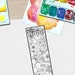 Floral Coloring Bookmarks With Inspirational Words, Encouraging ...