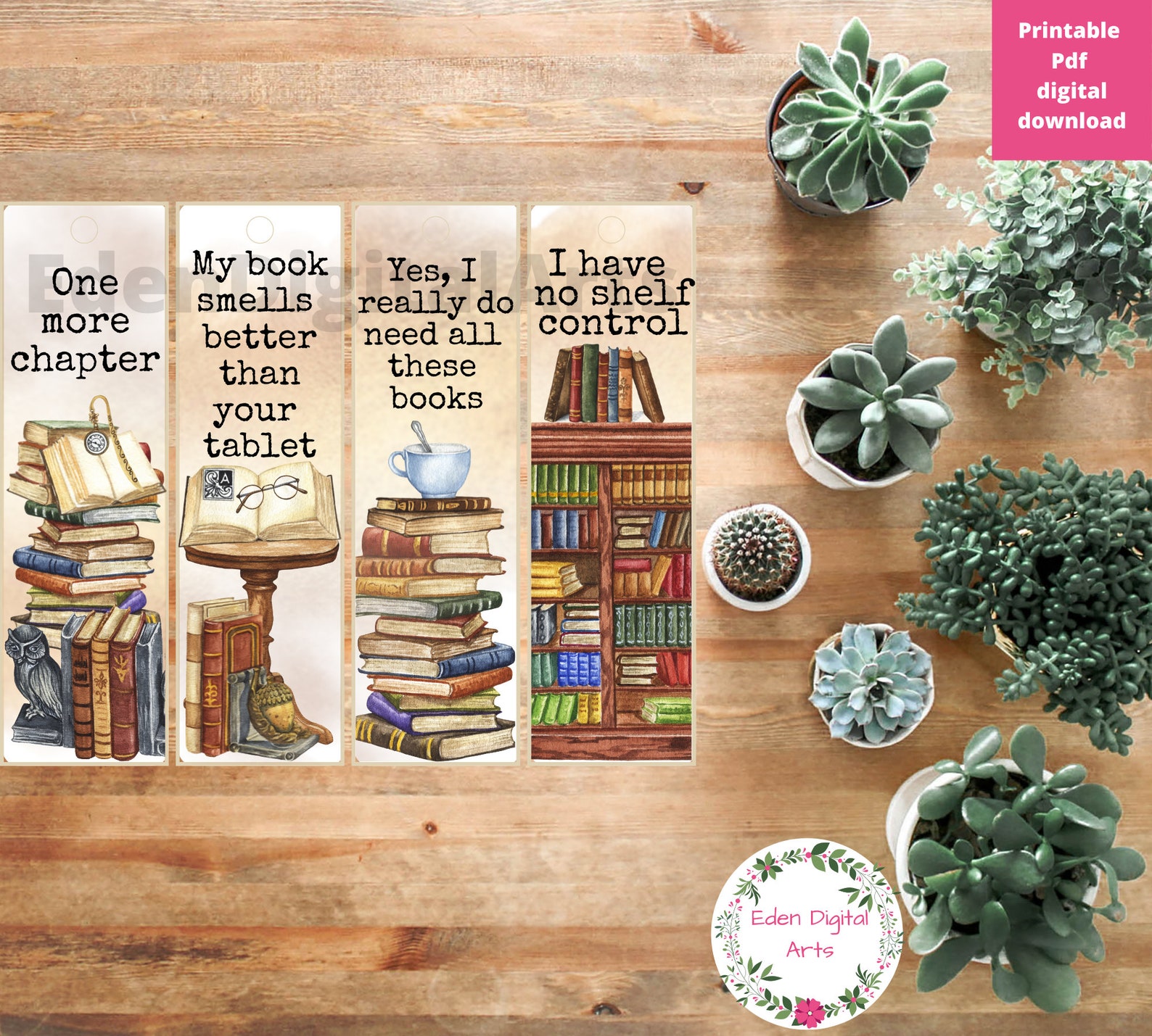 Book Lovers Funny Quotes Bookmarks Set, Bookish Reader Sayings Book ...