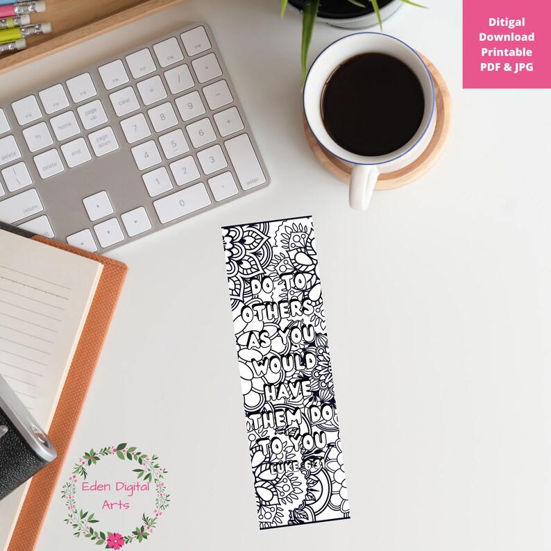 Mandala Bible Verse Coloring Bookmarks Scripture Christian | Etsy