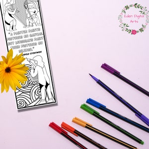 Famous Music Quotes Doodle Coloring Bookmarks, Music Teacher or Student ...