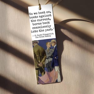 The Great Gatsby Quotes Bookmarks DIY Gift Tags Printable for Book ...