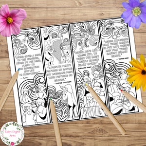 Famous Music Quotes Doodle Coloring Bookmarks, Music Teacher or Student ...