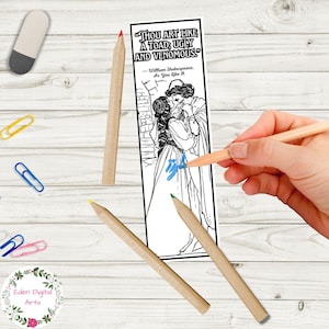 Funny Shakespearean Insults 8 Coloring Bookmarks Shakespeare Quotes ...