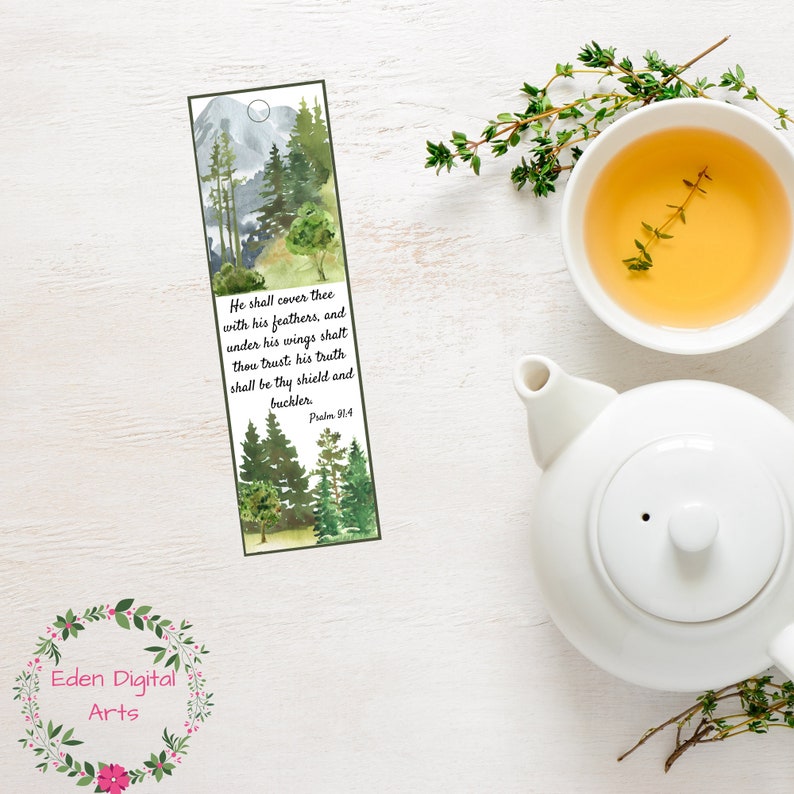 Psalm 91 Bookmarks Prayer of Protection Blessings Printable - Etsy