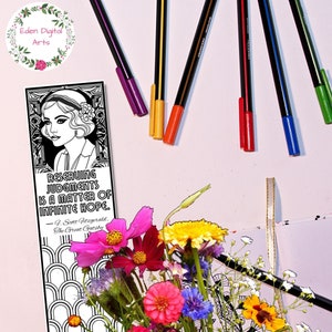 Great Gatsby F S Fitzgerald Quotes Coloring Bookmarks, Book Club ...