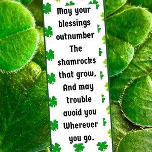 Old Irish Blessings Printable Bookmarks, Celtic Cross Prayer Blessing ...
