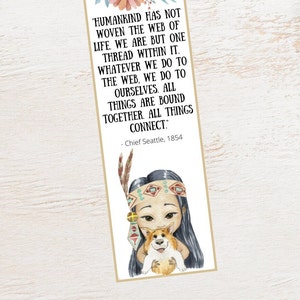 Native American Nations Chief Quotes Bookmarks, Indigenous People Day ...
