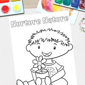 Ecology Earth Day Coloring Pages for Kids Printable Activity, Teaching ...