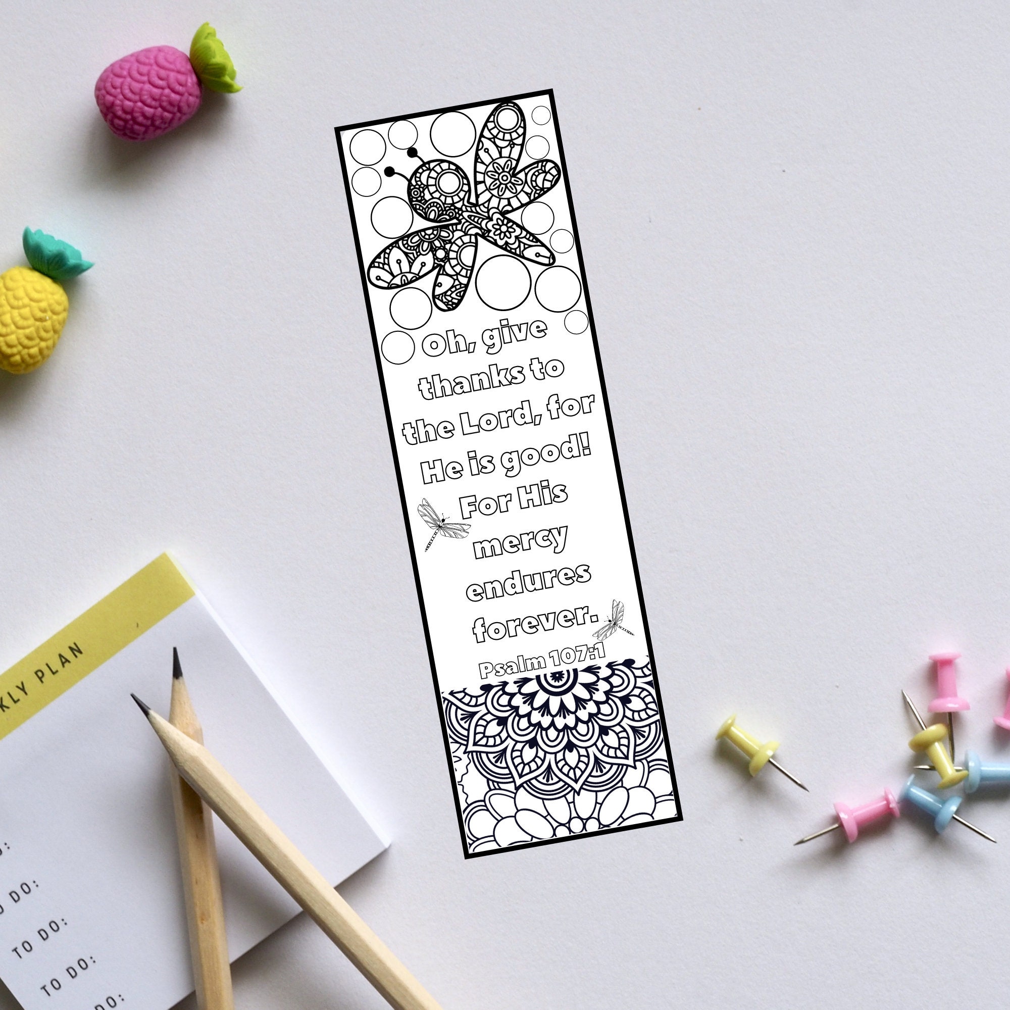 Coloring Bible Verses Bookmarks Printable Scripture Coloring - Etsy