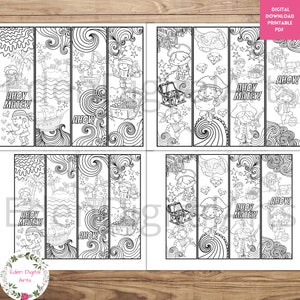 Pirates Doodle Coloring Bookmarks, Treasure Adventure Craft, Party ...