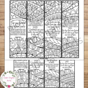 Bible Verses Psalm 139 Coloring Bookmarks, Self Esteem ESV Scripture ...
