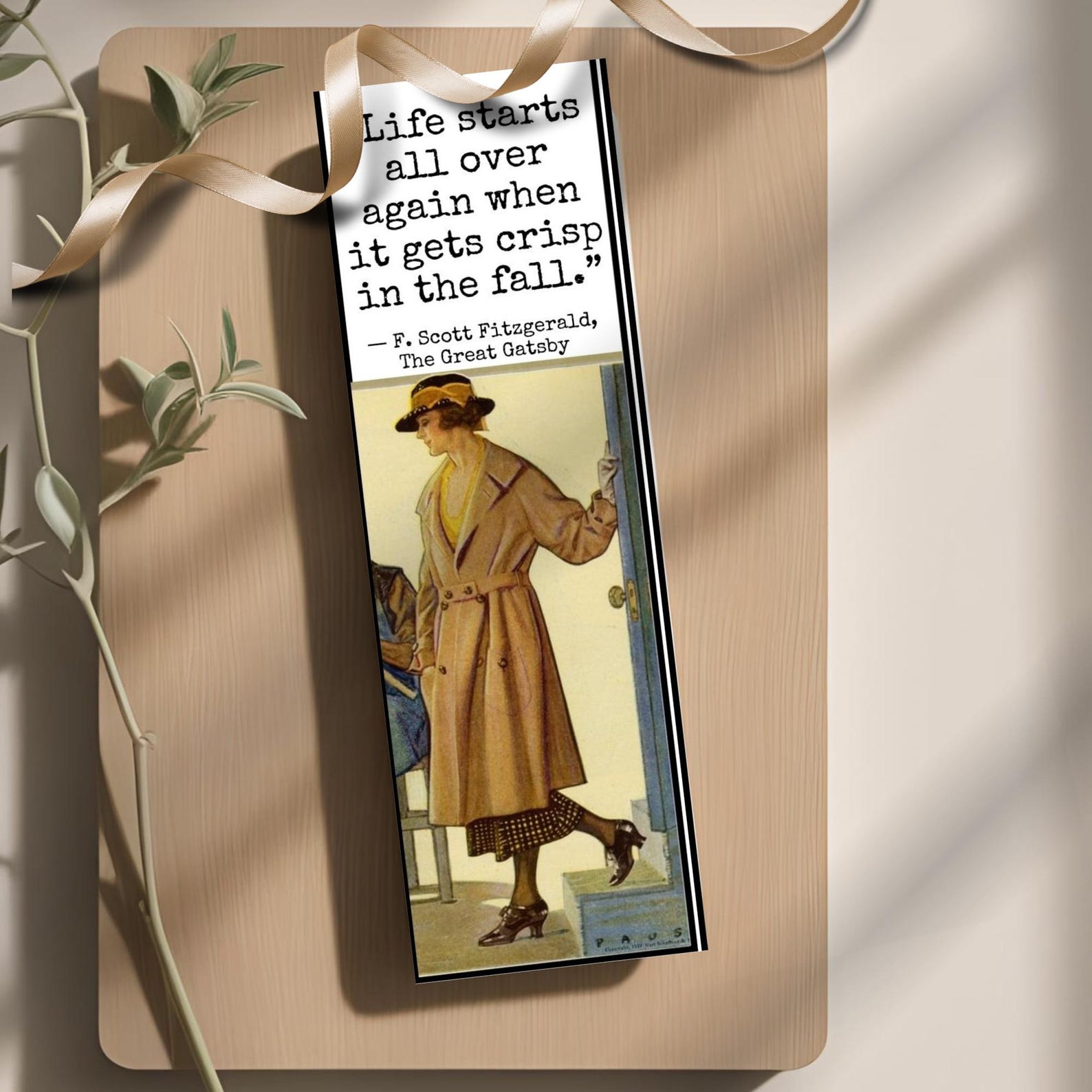 The Great Gatsby Quotes Bookmarks DIY Gift Tags Printable for Book ...
