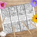 Michelangelo Art Quotes Coloring Bookmarks, Class Zen Doodle Relaxing ...
