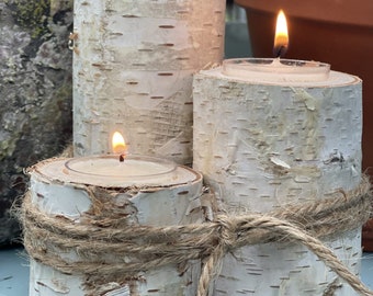 Birch Tree Candle - Etsy