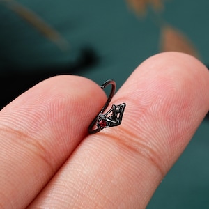 20G/22G Bat Wing Nose Ring/nose Hoop/nose Ring Hoop/nostril Hoops/nose ...