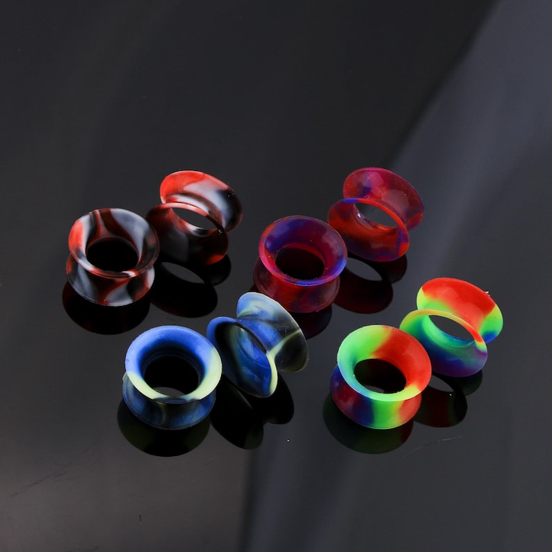 20PCS Silicone Ear Plugs and Tunnels/flesh Tunnels/glow in the - Etsy