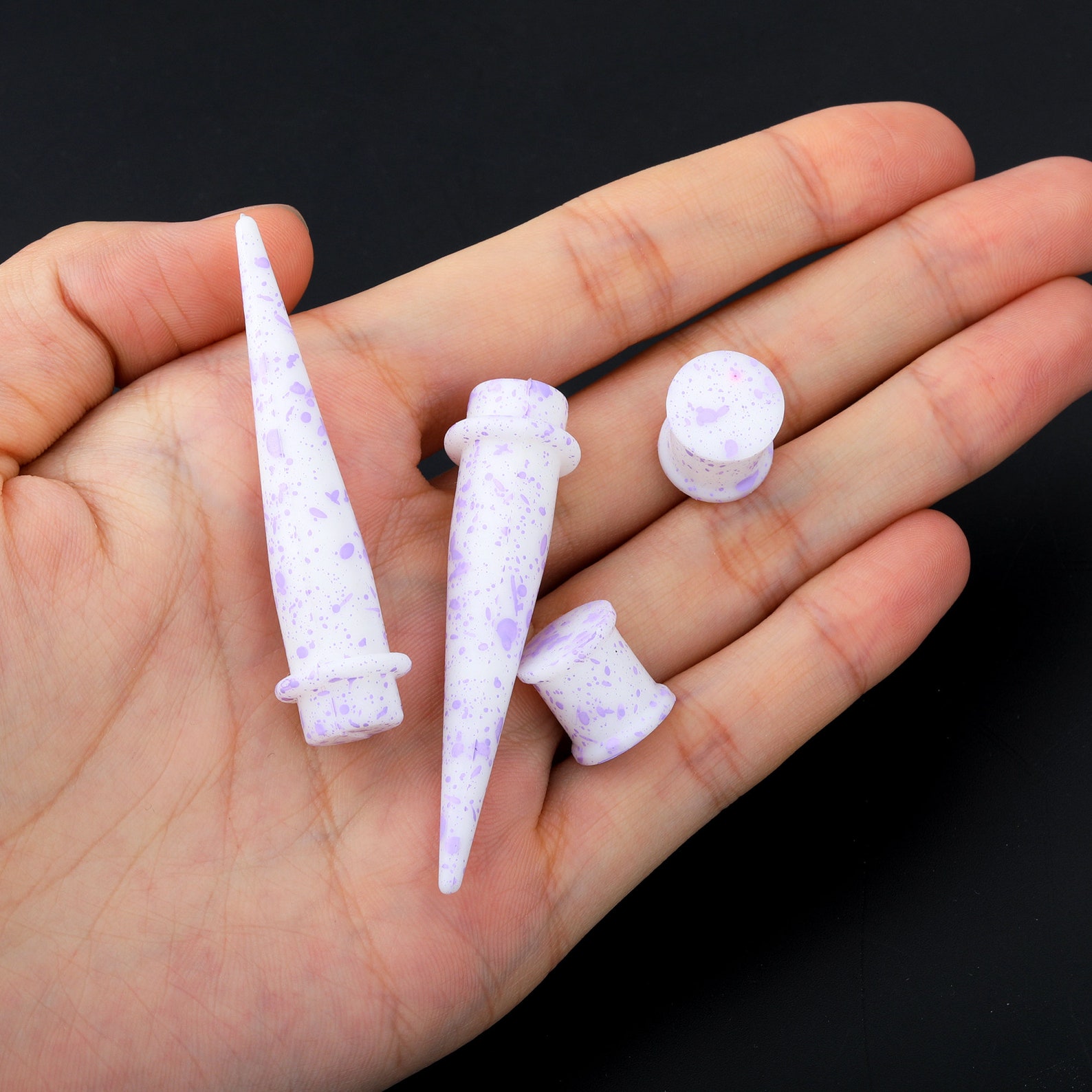 4PCS Silicone Tapers Set for Beginner Stretching/ear Gauges and Plugs ...