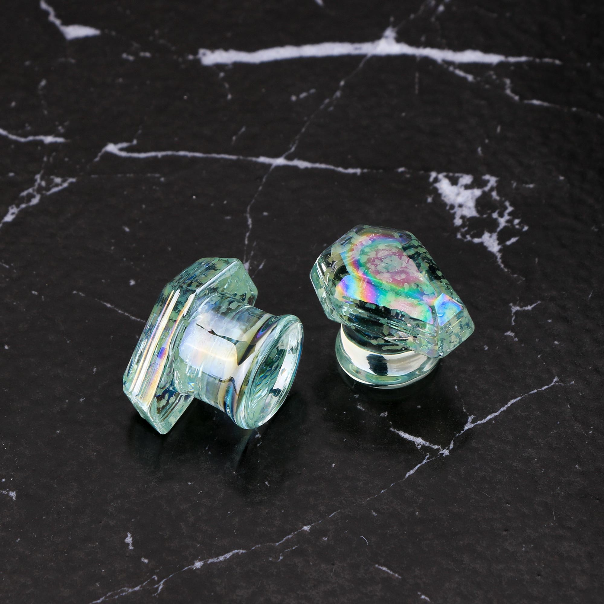 Pairs Glow in the Dark Glass Ear Plugs/gauge Earrings/single | Etsy