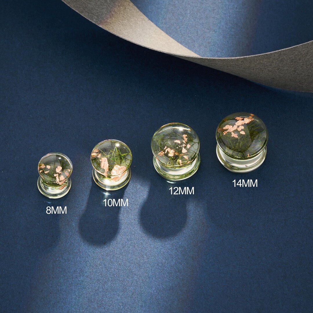 1 Pair Acrylic Nature Plants Ear Plug Earrings/acrylic Ear Gauges/ear ...