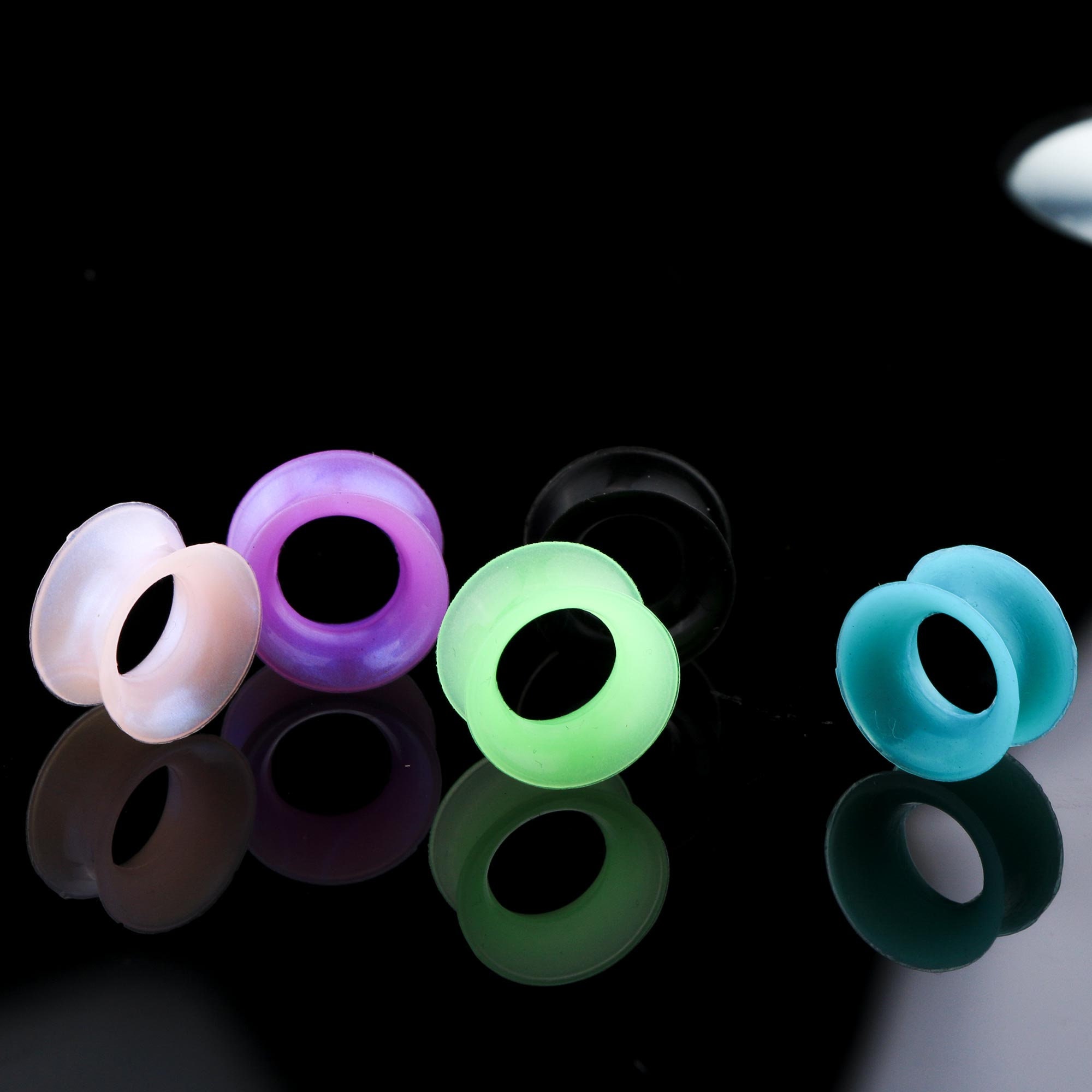 20PCS Silicone Ear Gauges/plug Gauge Ear Earring Tunnel/glow | Etsy