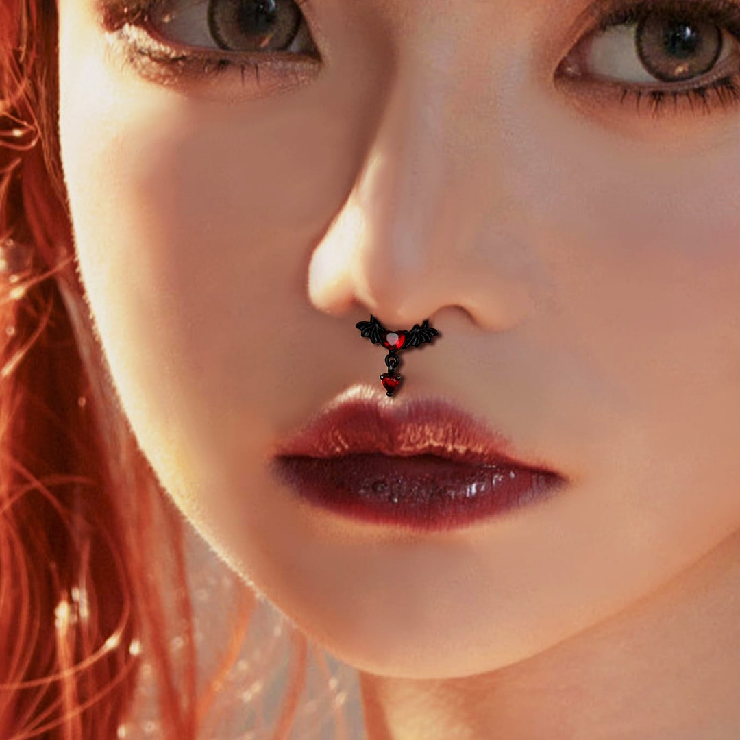 16g Bat Wing Septum Jewelry/helix Piercings/hoop Earring/cartilage ...