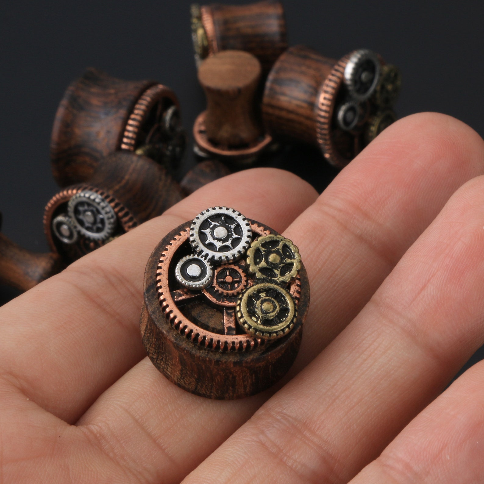 Pairs Antique Wood Plugs/natural Ear Gauges/plug - Etsy