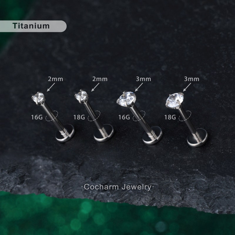 Labret Piercing - Etsy