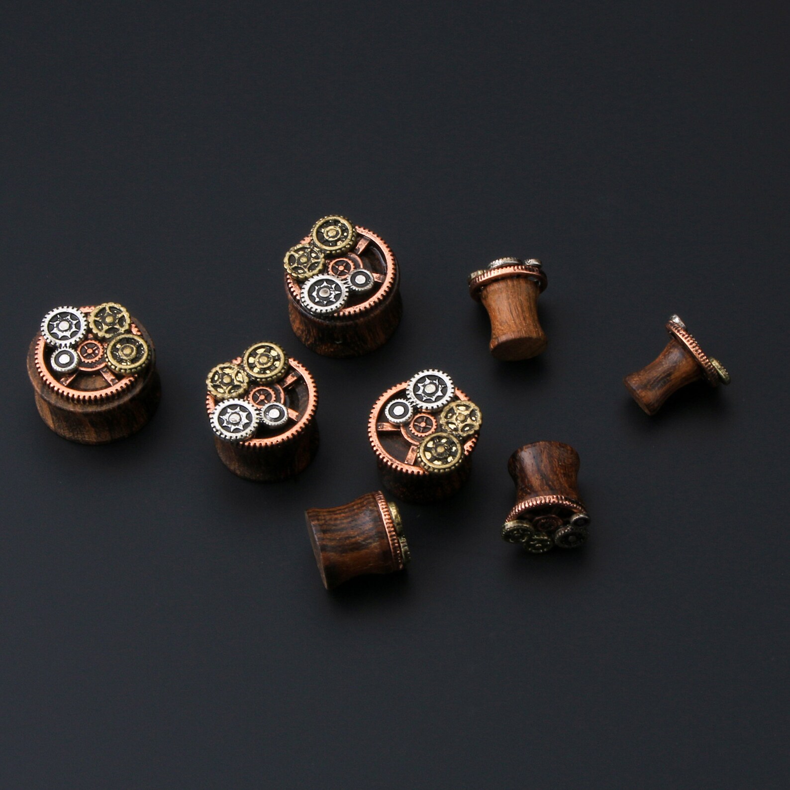 Pairs Antique Wood Plugs/natural Ear Gauges/plug - Etsy