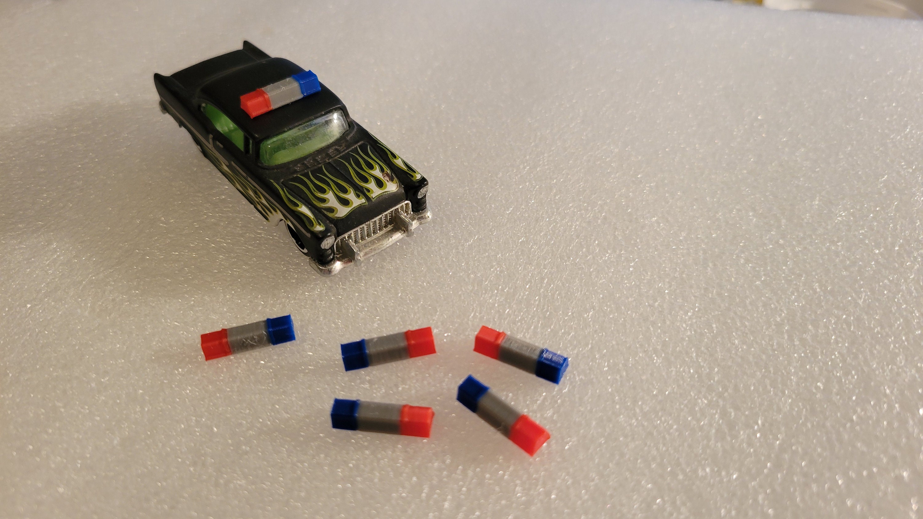 Police Light Bar 6 Items. 1/64 Scale 3d Printed. Cars Not Included. - Etsy