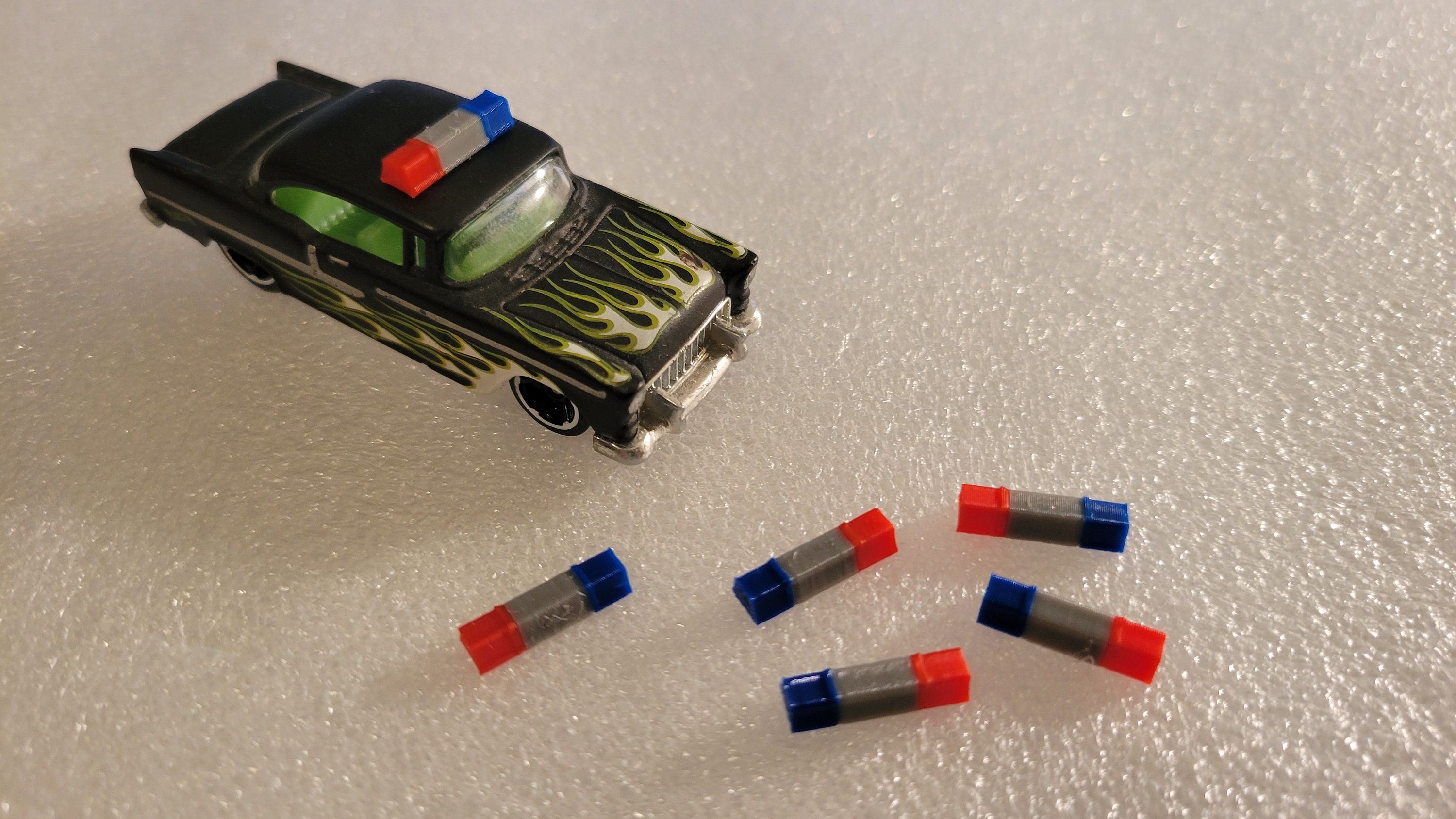 Police Light Bar 6 Items. 1/64 Scale 3d Printed. Cars Not Included. - Etsy