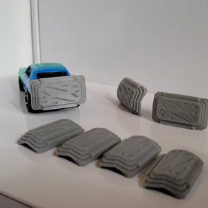 Back Tombstone Bumper Guard 8 Items 3d Printed. 1/64 Scale. Car Not for ...